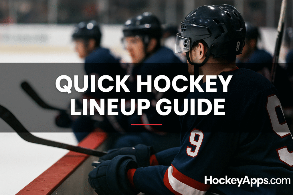 How to Create Game Lineups in Under 5 Minutes - Hockey Apps