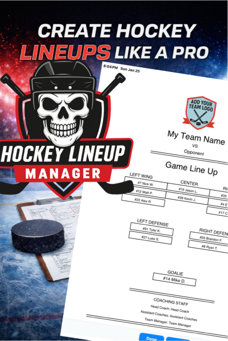 Hockey Lineup Builder App for Coaches - Hockey Apps